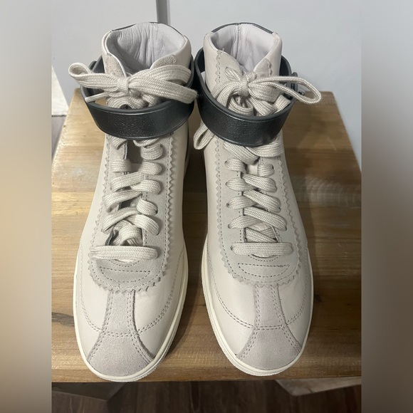 Coach | Shoes | Coach Hightop Sneakers Off Whitesilver | Poshmark